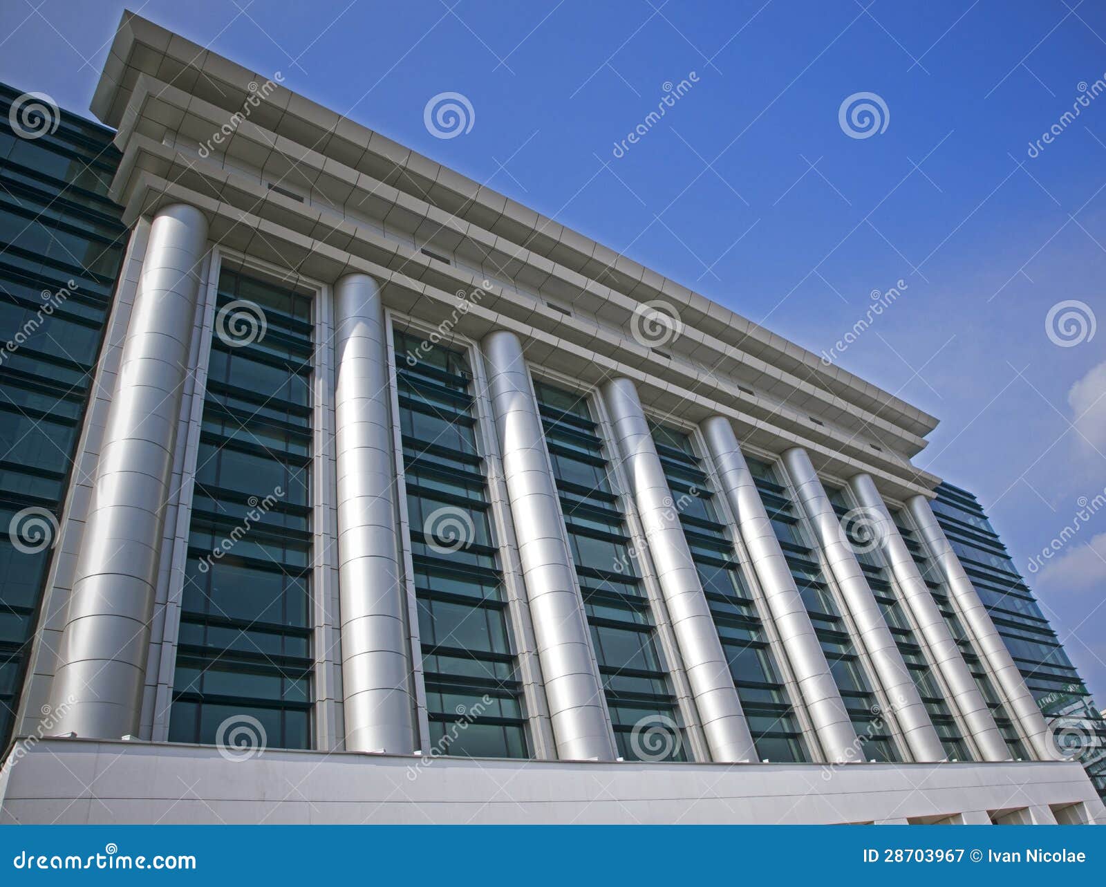National Library of Bucharest Stock Image - Image of construction ...