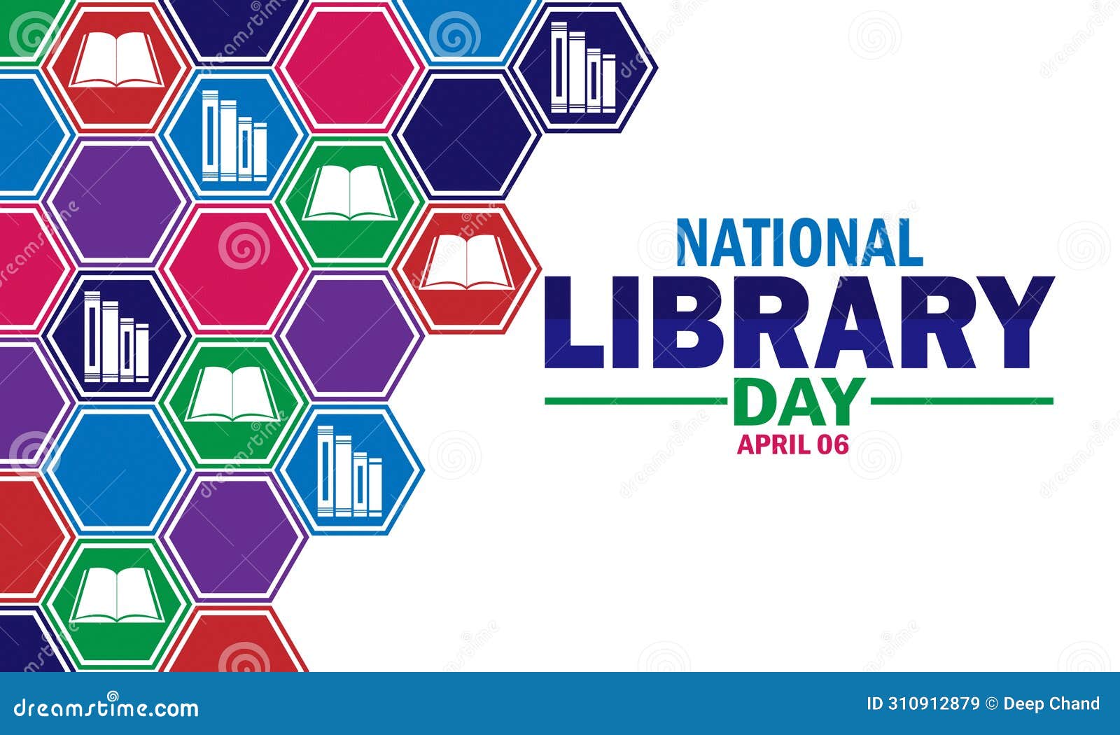 National Library Day, Background Stock Illustration - Illustration of ...