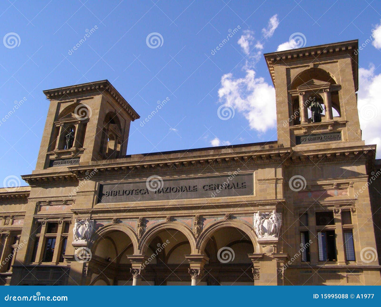 National Library in Florence Stock Photo - Image of culture, prints ...
