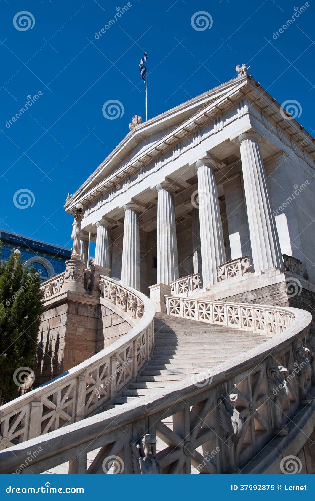 The National Library of Greece. Athens. Stock Image - Image of ...