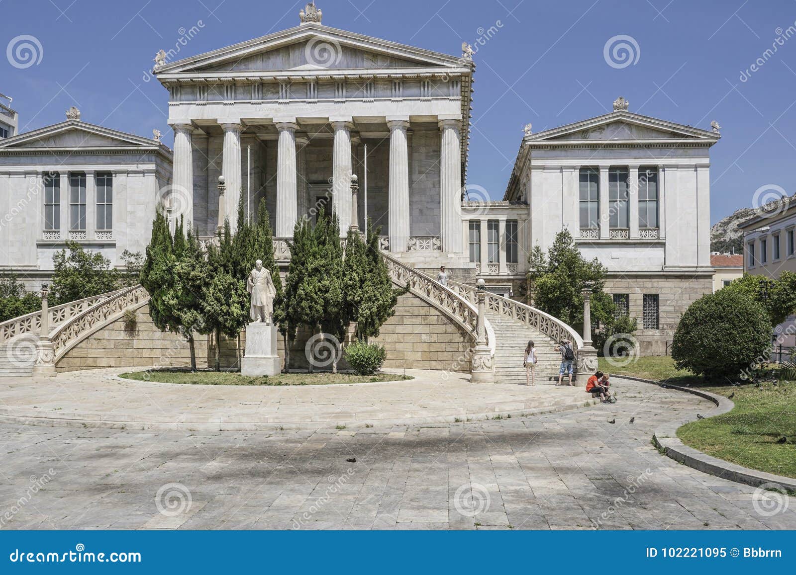 National Library of Greece in Athens Editorial Image - Image of ...