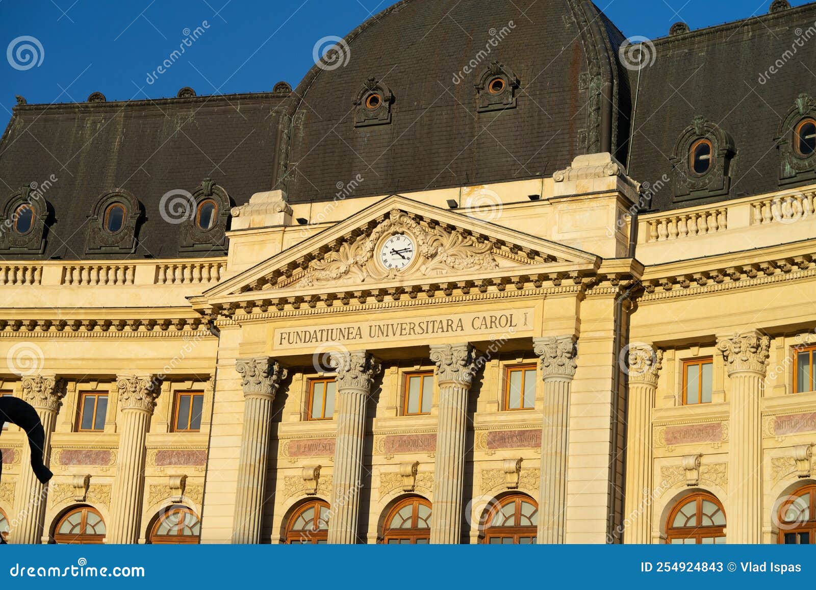 The National Library Located on Calea Victoriei in Bucharest Stock ...