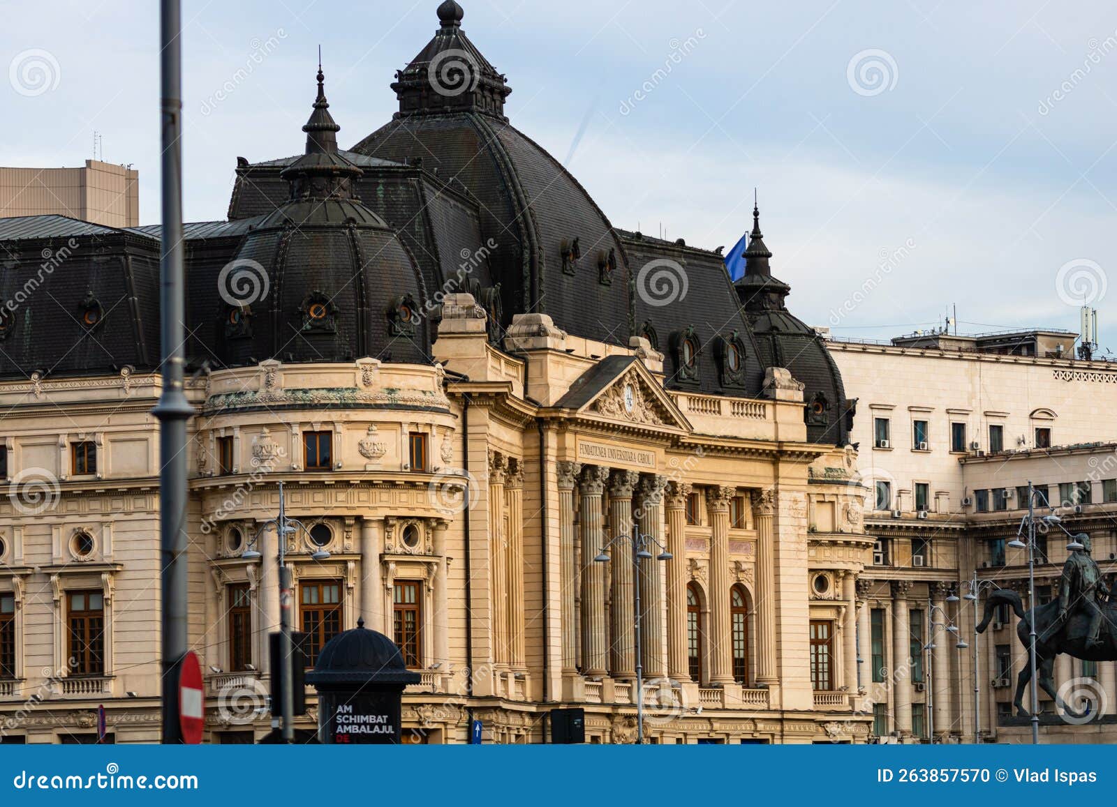 The National Library Located on Calea Victoriei in Bucharest, Romania ...