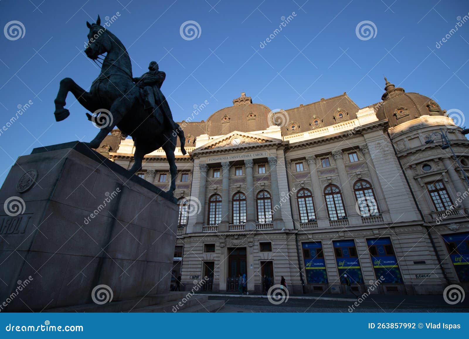 The National Library Located on Calea Victoriei in Bucharest, Romania ...