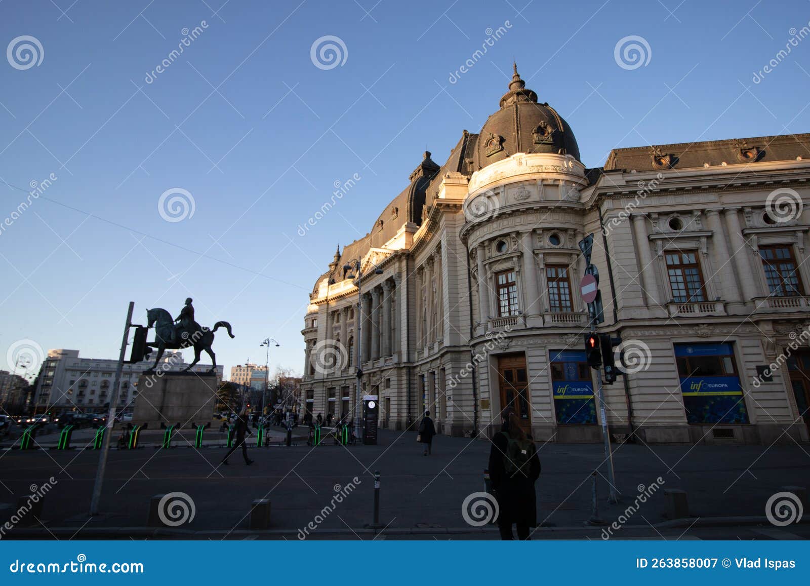 The National Library Located on Calea Victoriei in Bucharest, Romania ...