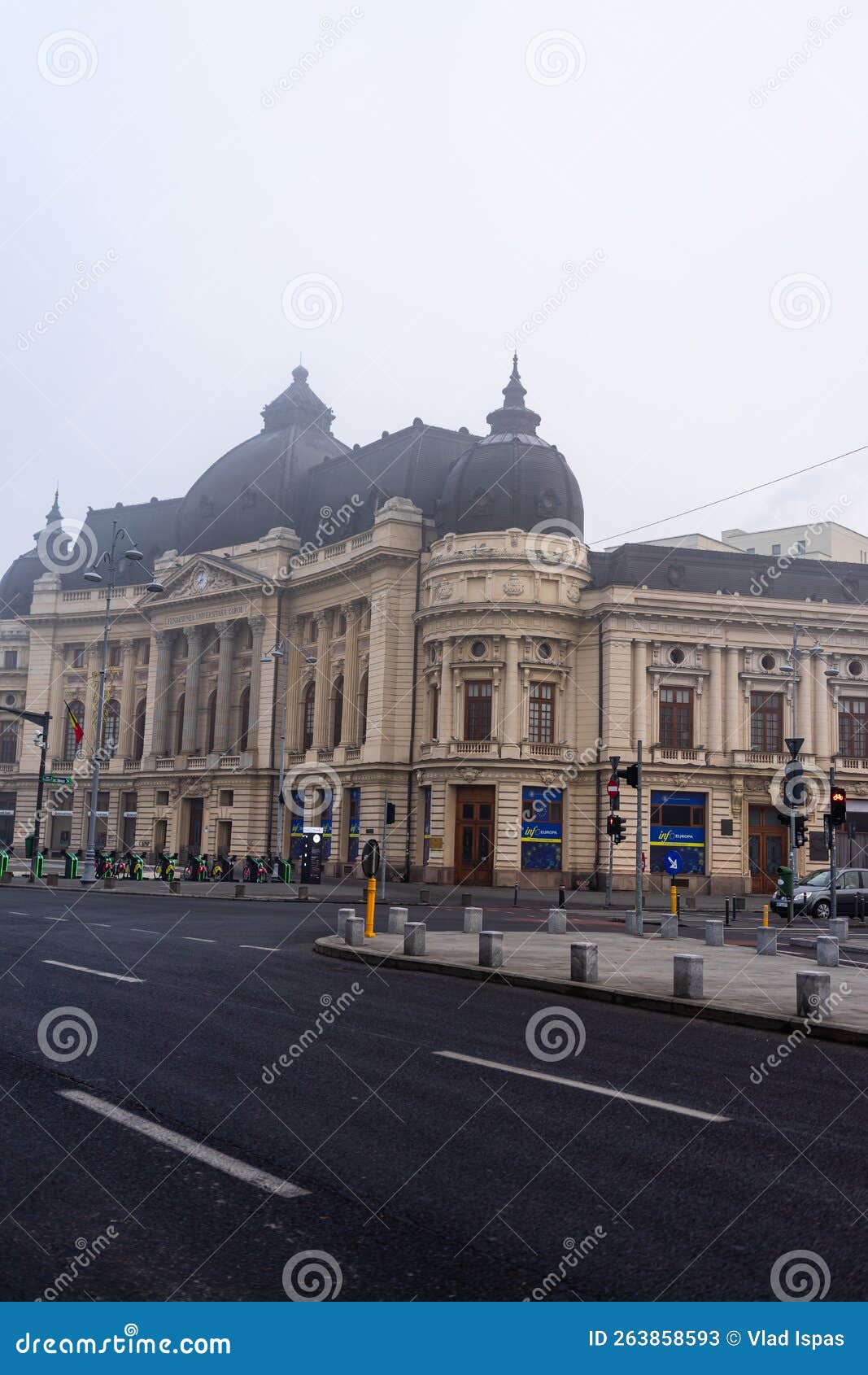 The National Library Located on Calea Victoriei in Bucharest, Romania ...