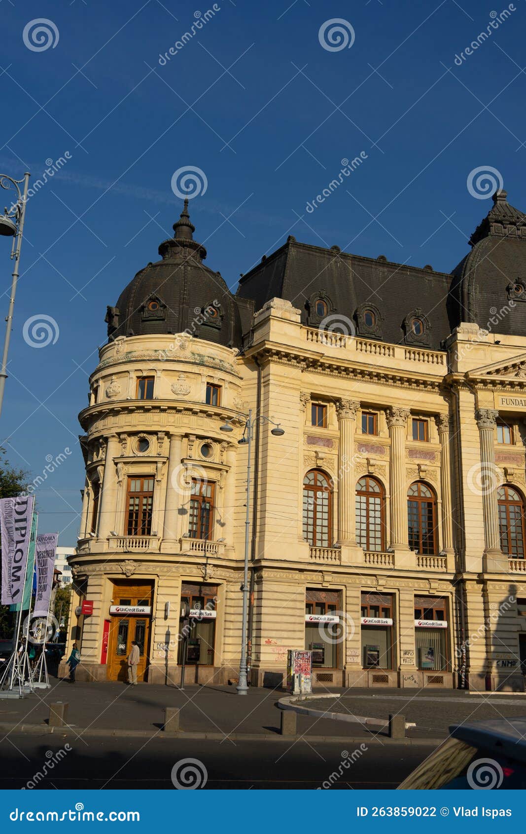 The National Library Located on Calea Victoriei in Bucharest, Romania ...