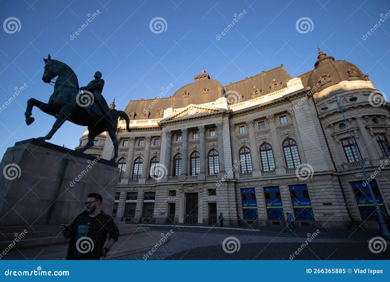 The National Library Located on Calea Victoriei in Bucharest, Romania ...
