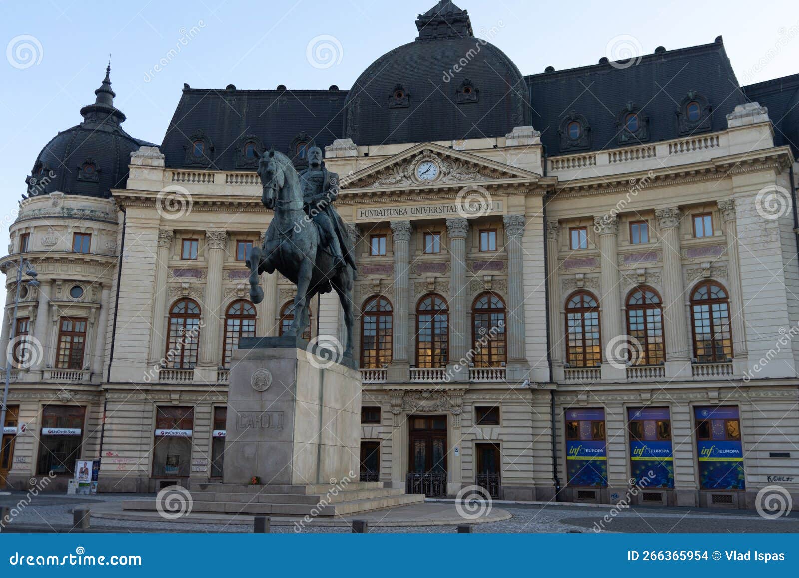 The National Library Located on Calea Victoriei in Bucharest, Romania ...