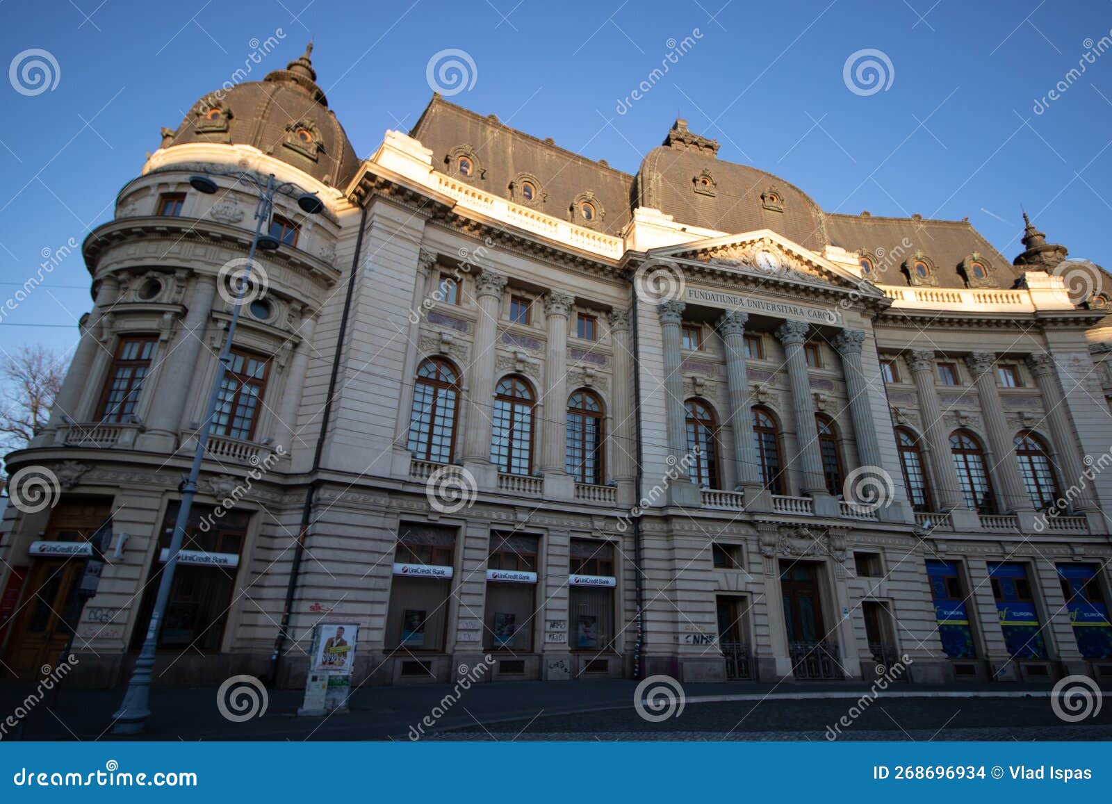 The National Library Located on Calea Victoriei in Bucharest, Romania ...