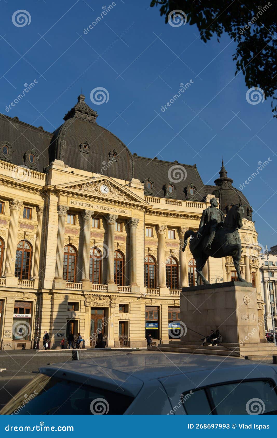 The National Library Located on Calea Victoriei in Bucharest, Romania ...