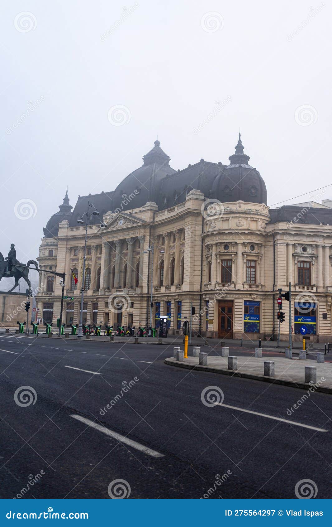 The National Library Located on Calea Victoriei in Bucharest, Romania ...