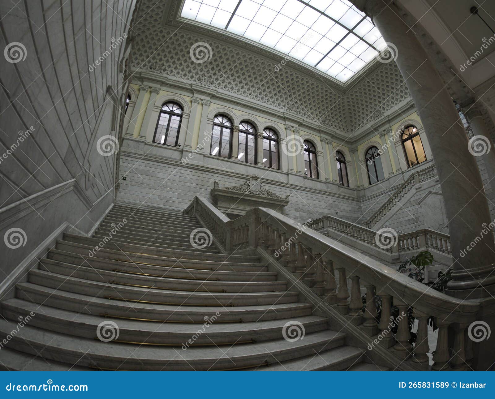 National Library of Madrid, Spain. Architecture and Art Stock Image ...