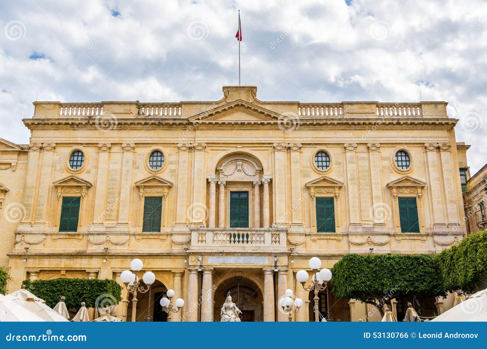 The National Library of Malta Stock Photo - Image of roof, retro: 53130766