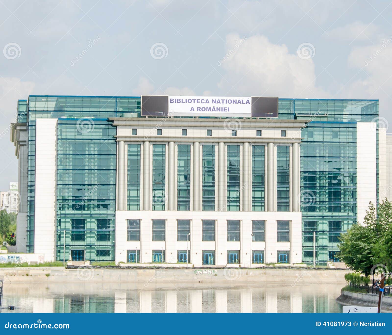 The National Library of Romania Stock Image - Image of landmark ...