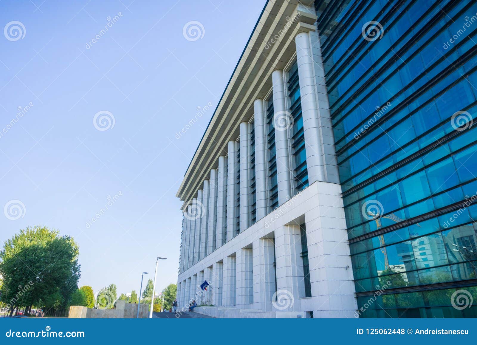 The National Library of Romania Building, Bucharest Editorial Stock ...