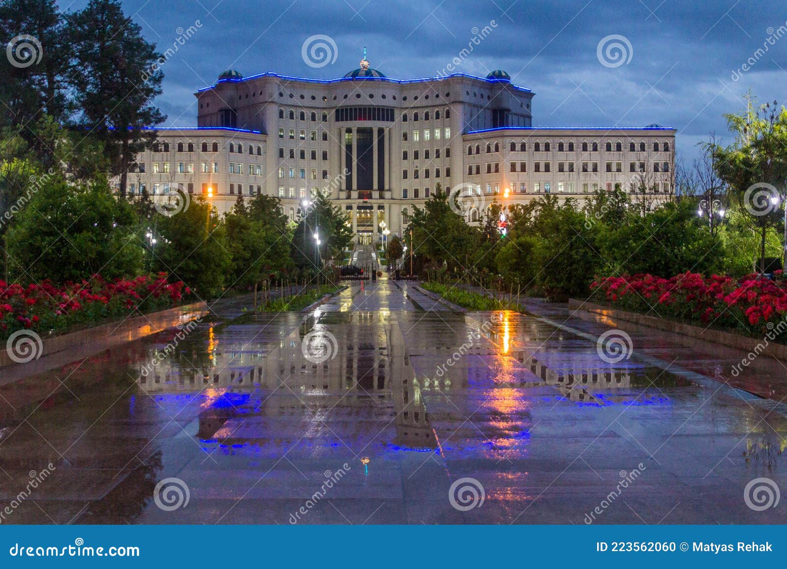 National Library Of Tajikistan In Dushanbe Capital Of Tajikist Stock