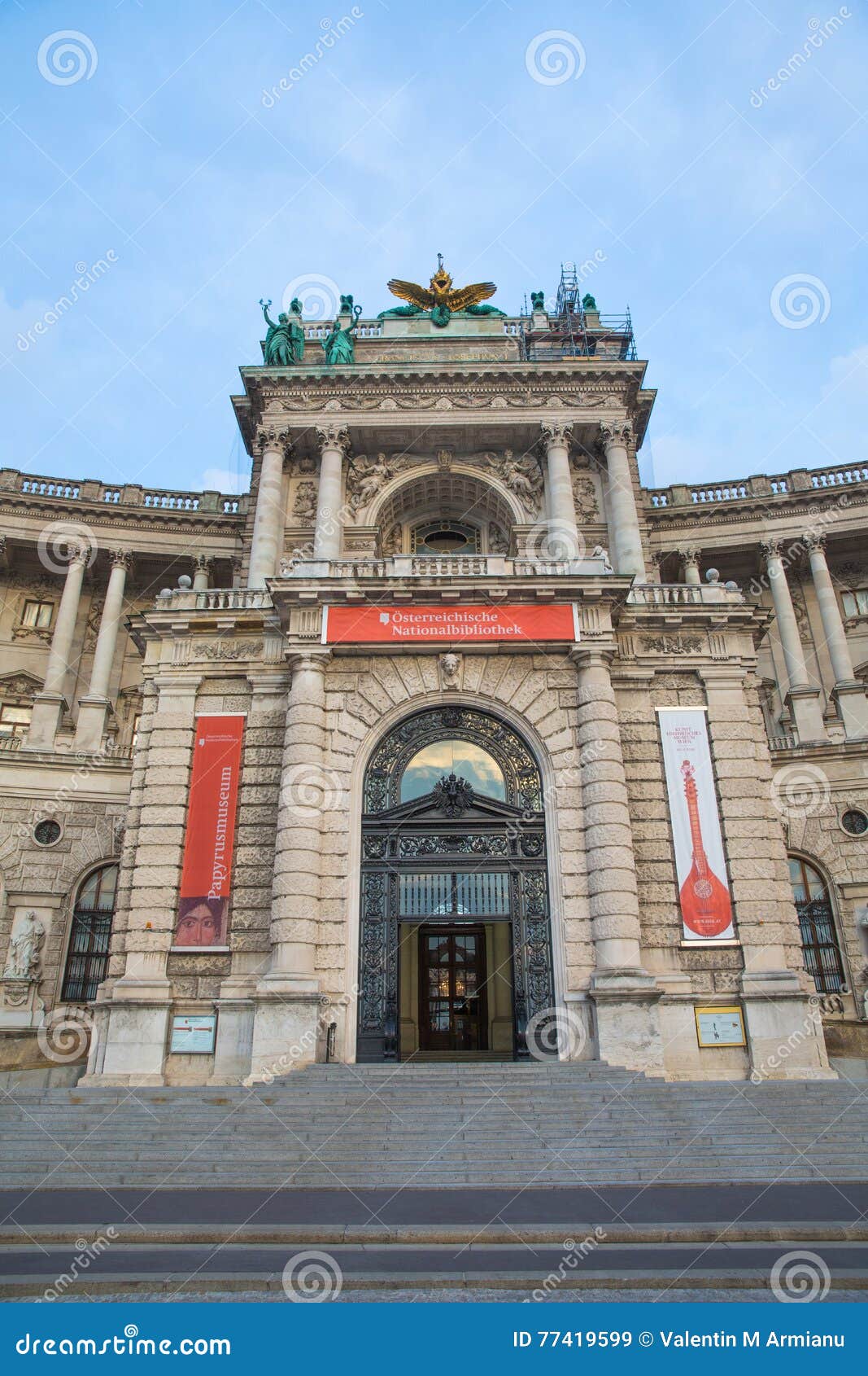 National Library in Vienna editorial stock image. Image of europe ...
