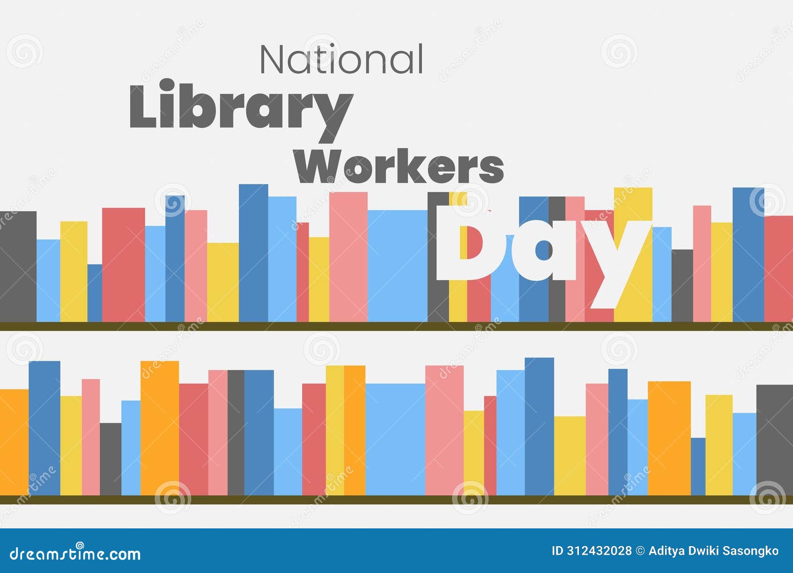 National Library Workers Day Vector for Poster or Background Stock ...