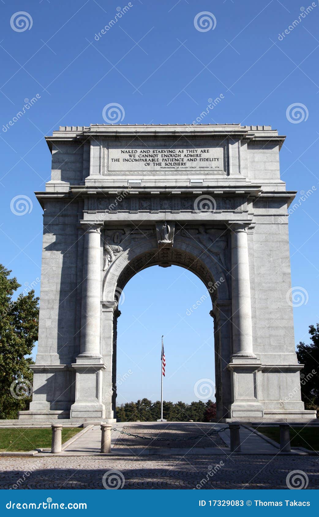 National Memorial Arch - Valley Forge Stock Image - Image of historical ...