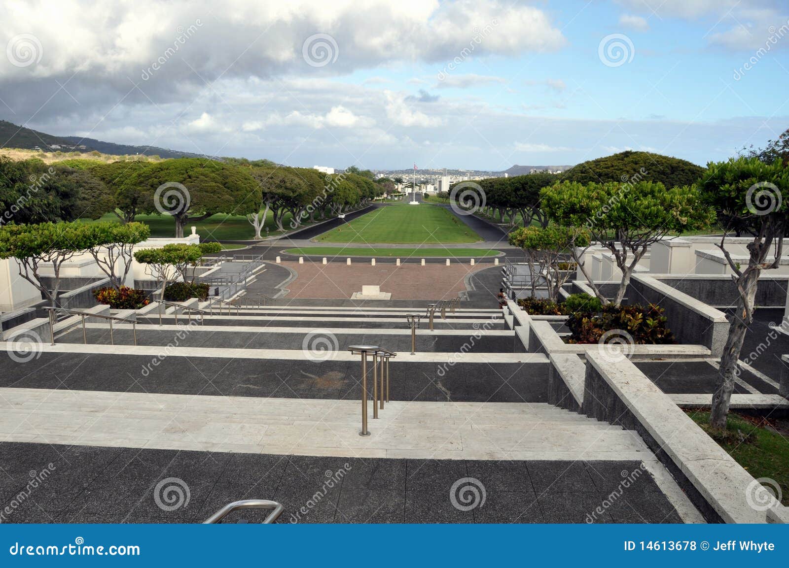 National Memorial Cemetery of the Pacific Stock Photo - Image of stars ...