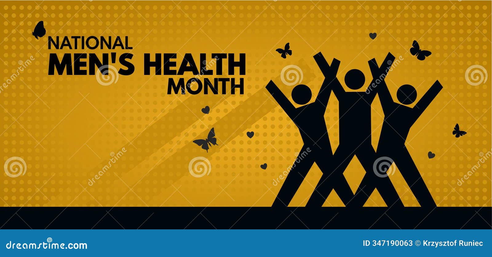 National Mens Health Month stock illustration. Illustration of health ...