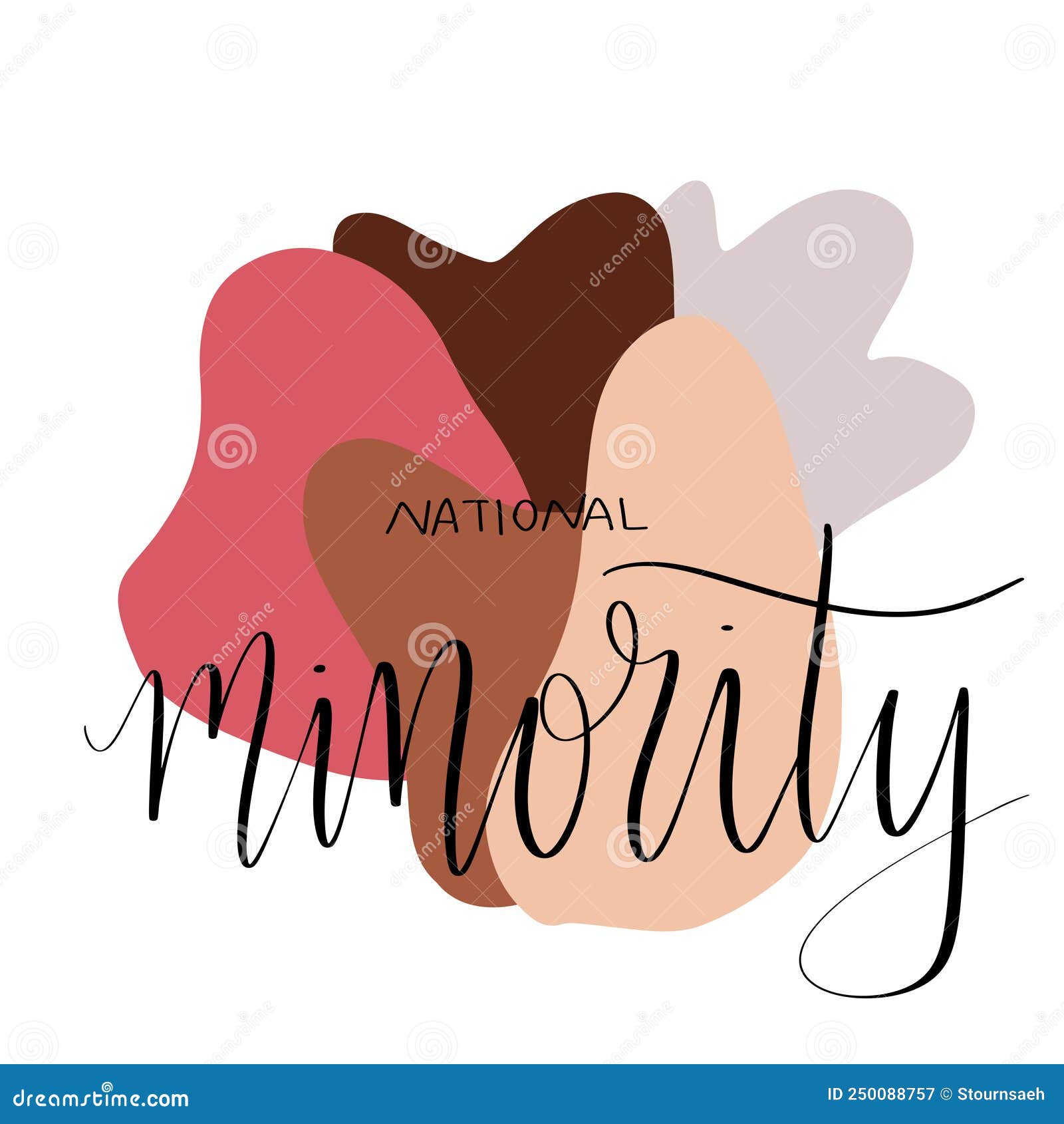 National Minority Mental Health Awareness Month July Poster With