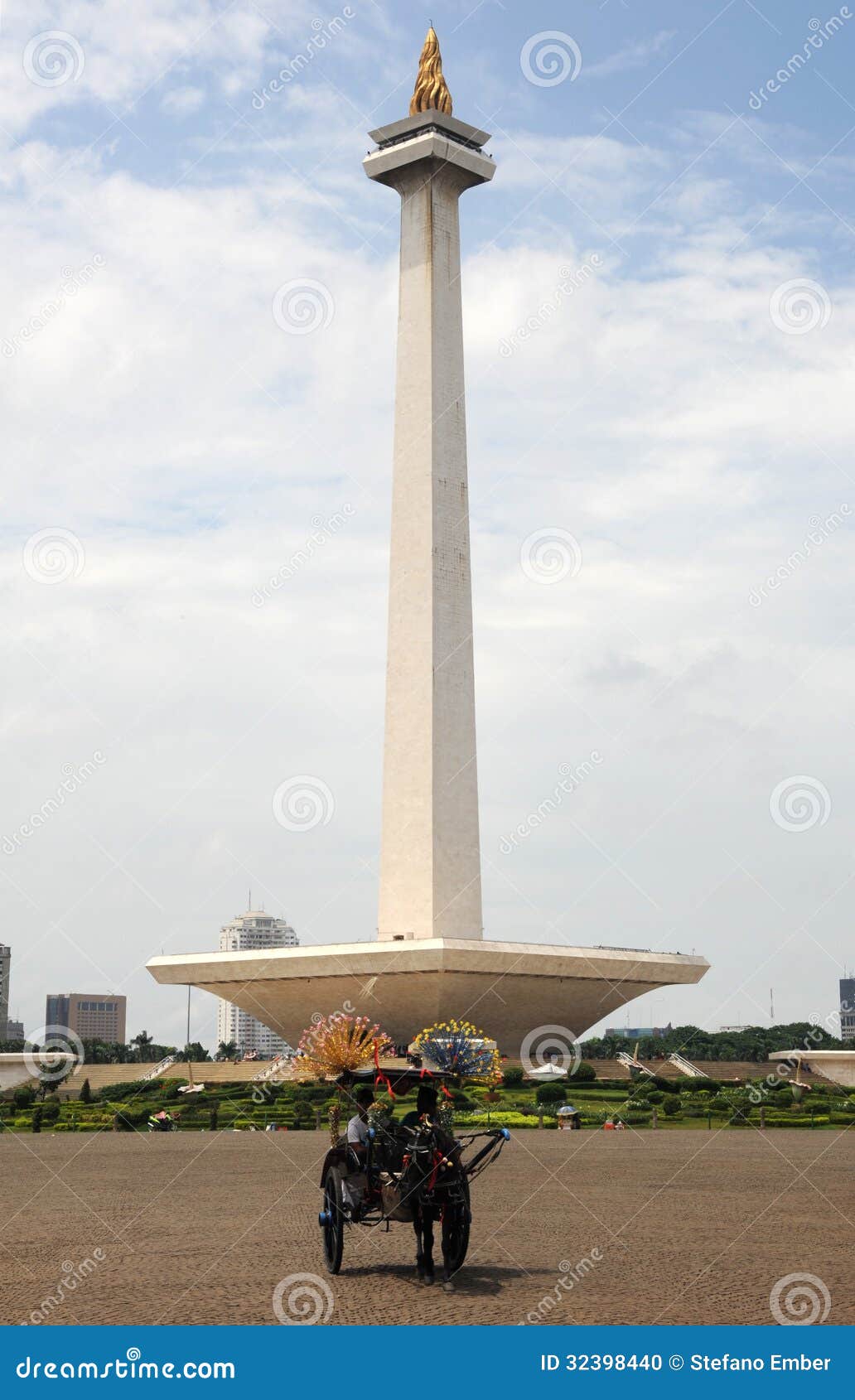 National Monument of Jakarta on the Island of Java Stock Photo - Image ...