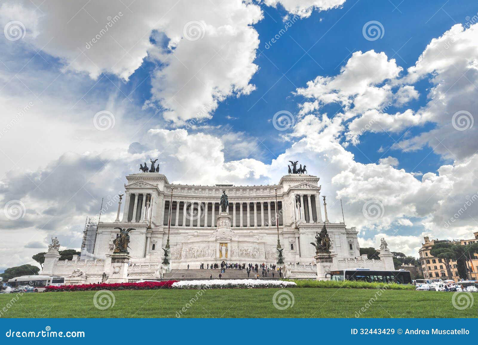 National Monument of Victor Emmanuel II Stock Image - Image of symbol ...