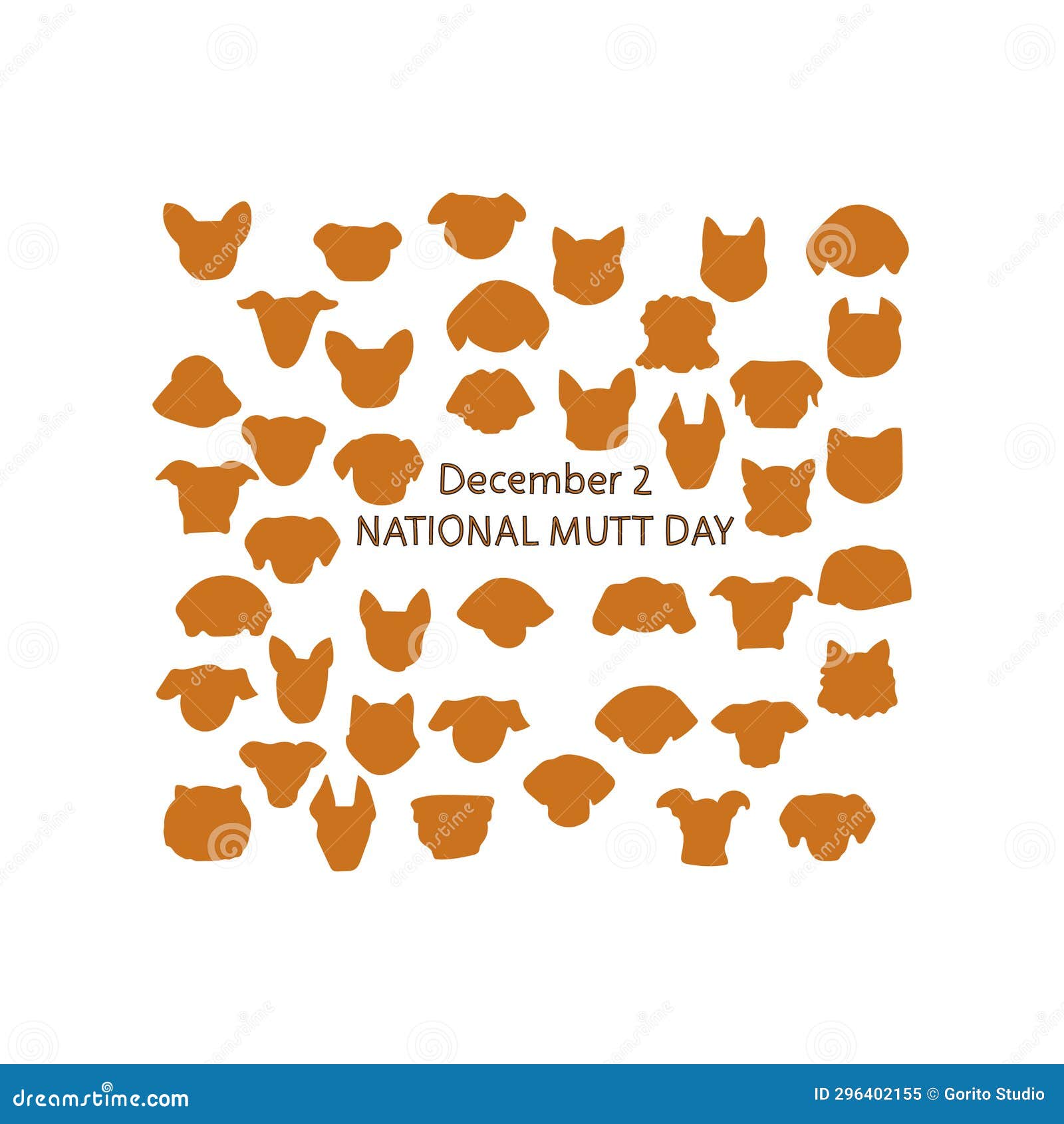 National Mutt Day Vector Illustration Stock Vector - Illustration of ...