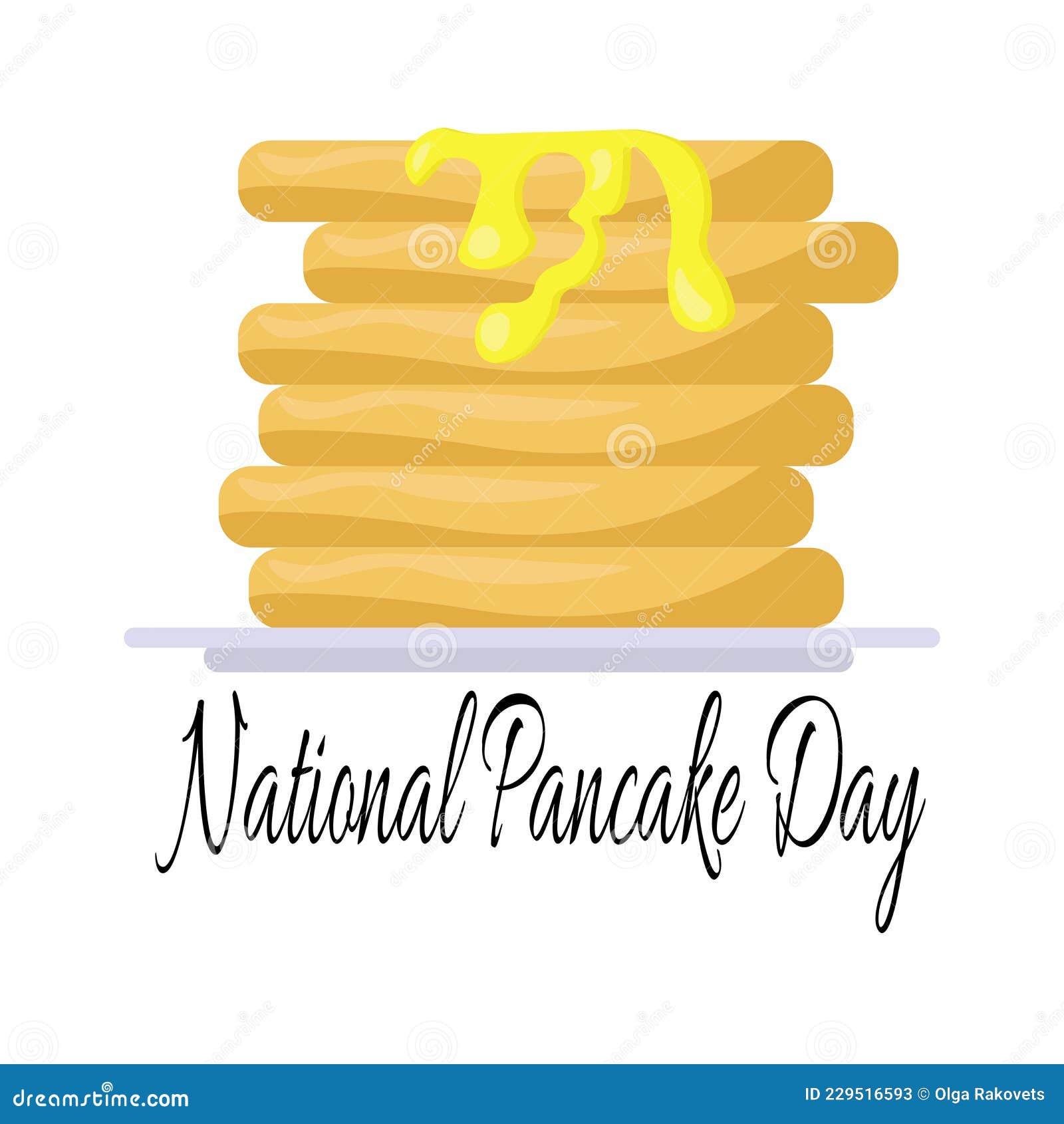 National Pancake Day, Idea for Poster, Banner or Menu Design Stock ...