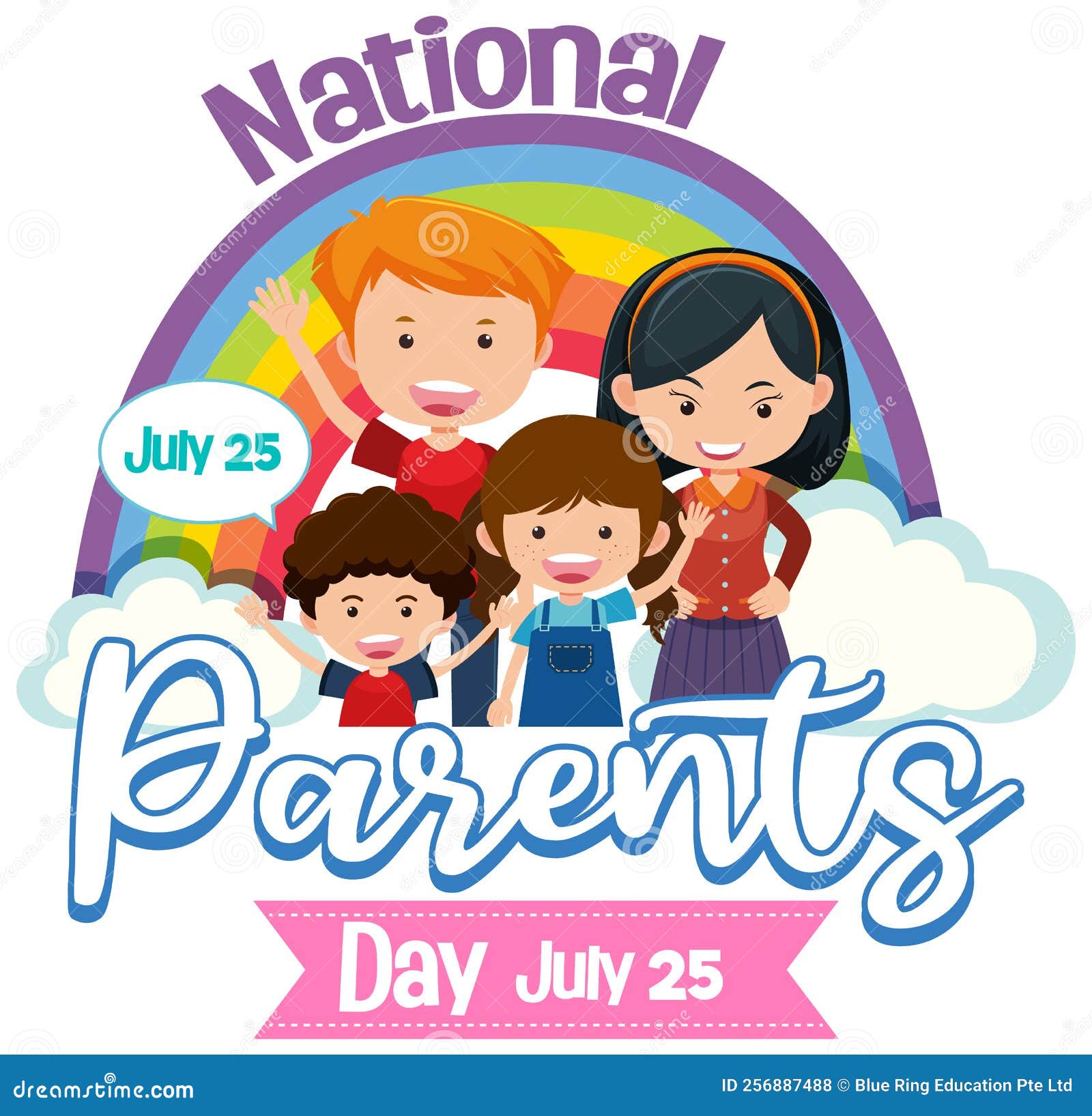 National Parents Day Poster Design Stock Vector - Illustration of ...