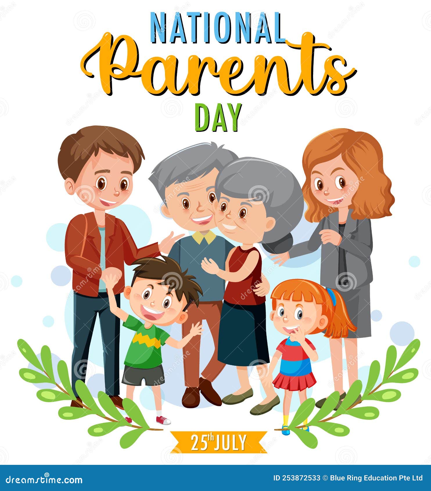 National Parents Day Poster Template Stock Vector - Illustration of ...