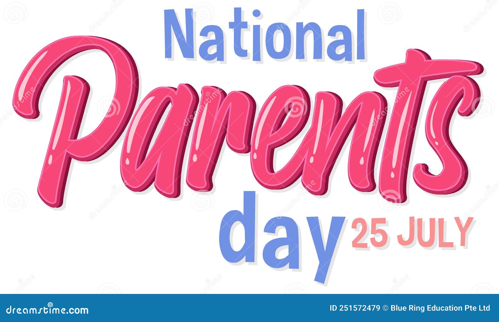 National Parents Day Typography Vector Background. | CartoonDealer.com ...