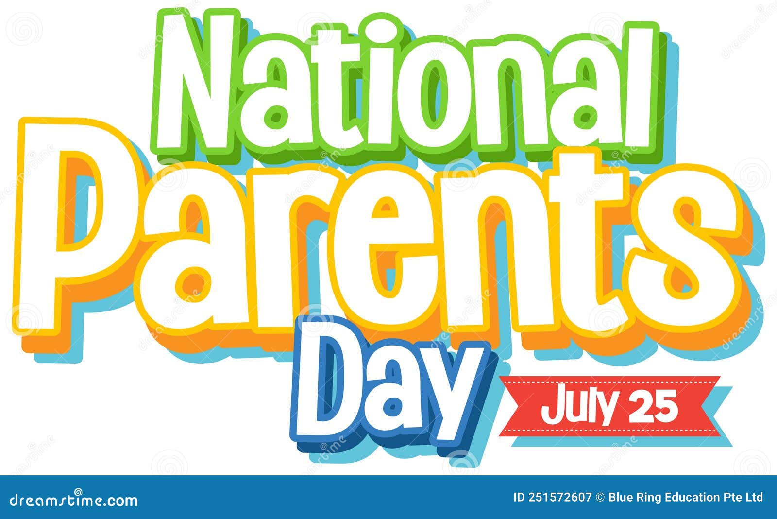 National Parents Day Typography Vector Background. | CartoonDealer.com ...