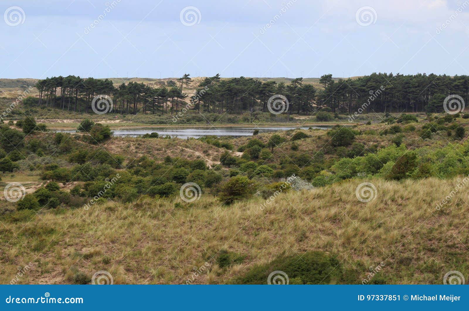 National Park Kennemerland Dunes Stock Image - Image of kraansvlak ...