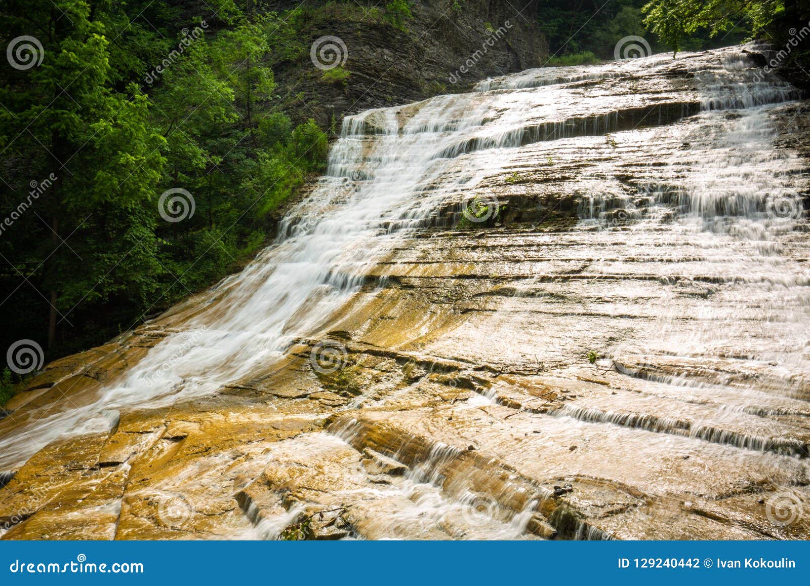 National Park Mountain River Scenery in Summer Stock Photo - Image of ...