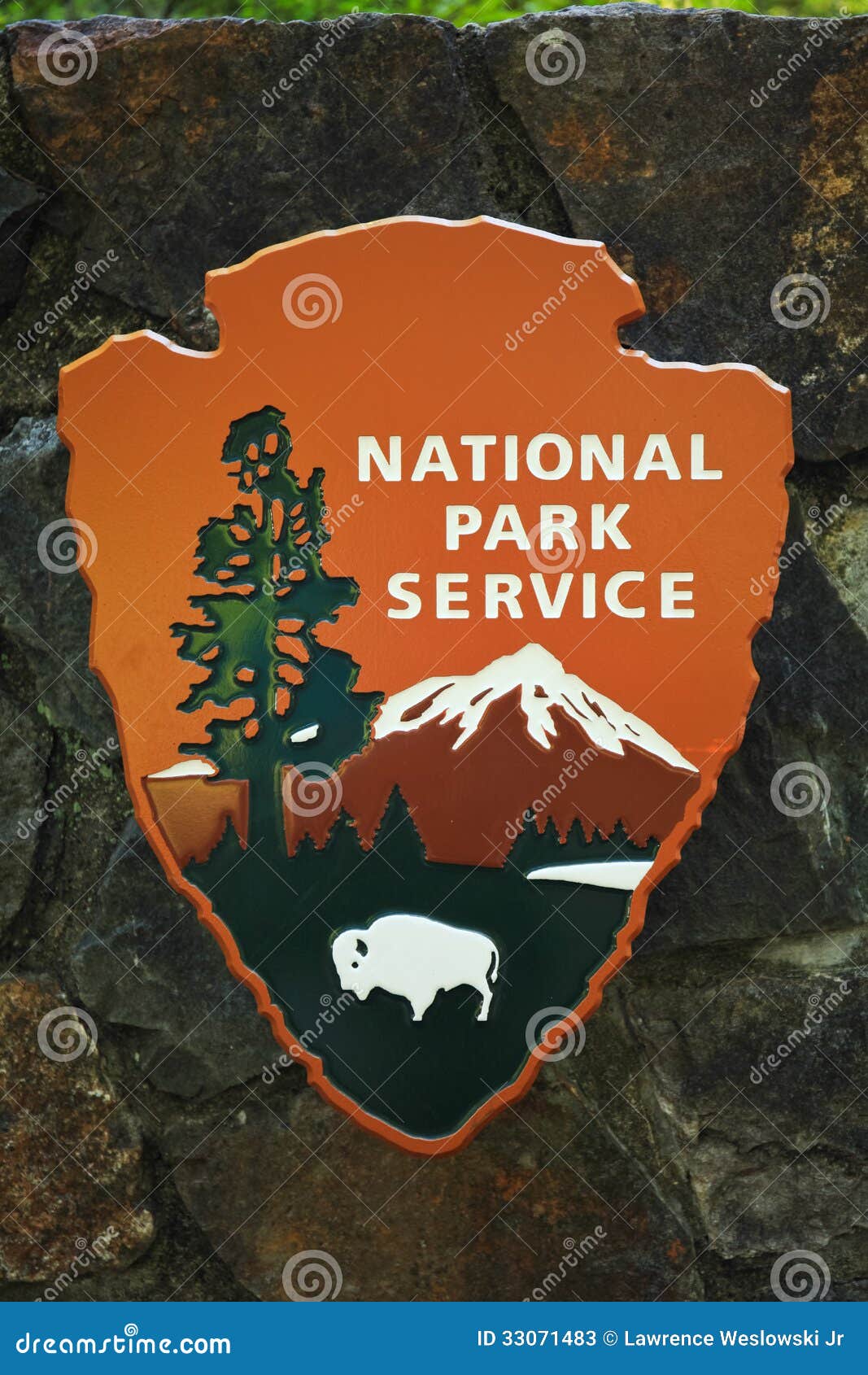 National Park Service Logo Sign Redaktionelles Stockfoto - Bild von ...