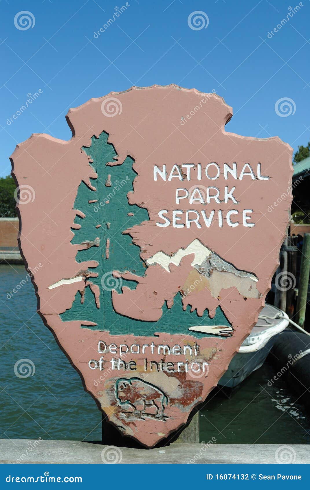 National Park Service Sign editorial photography. Image of department ...