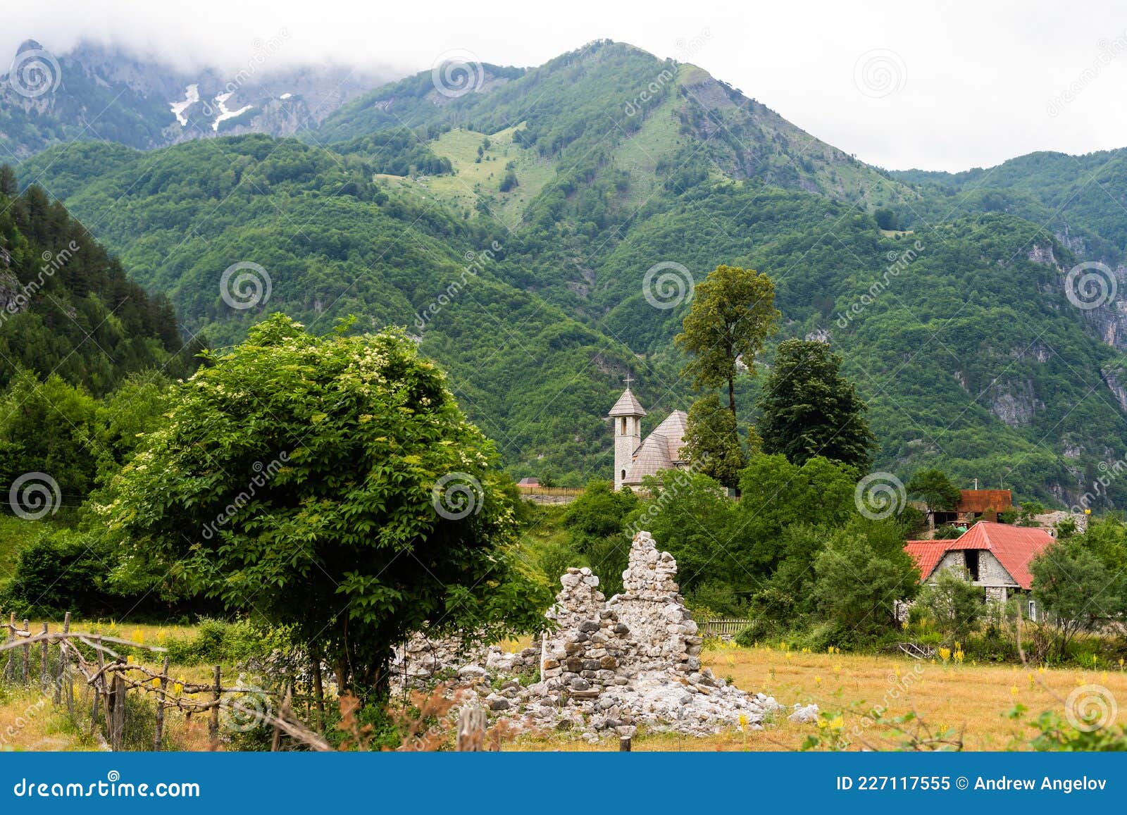 National Park of Thethi, Albania Stock Image - Image of sunshine, alps ...