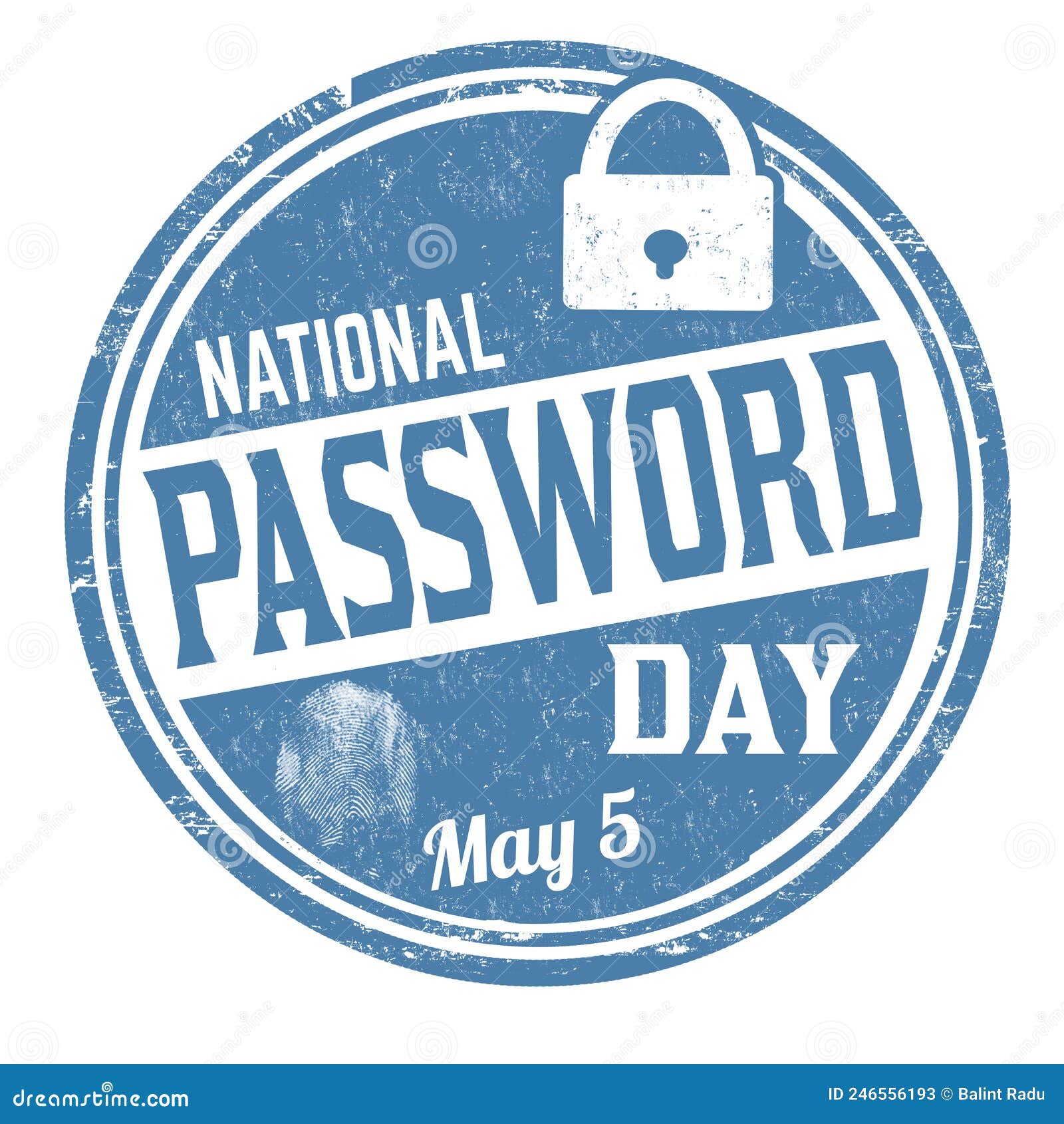National Password Day Sign or Stamp Stock Vector - Illustration of ...