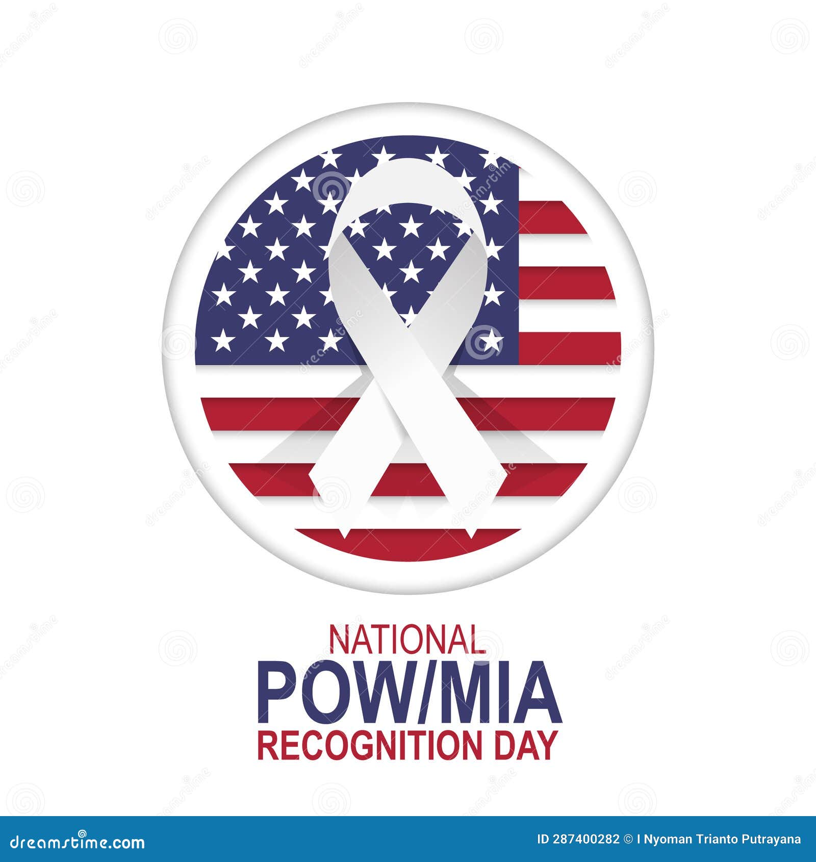 National POW MIA Recognition Day Background Stock Vector - Illustration ...