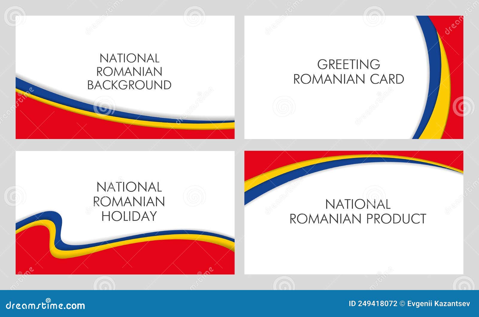National Romanian Background. a Set of Blanks for Texts Stock Vector ...
