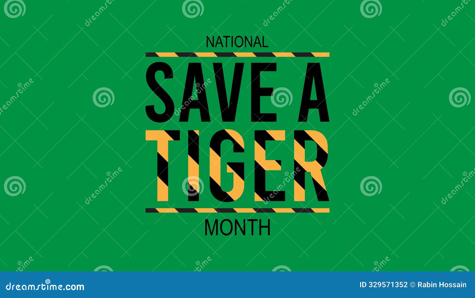 National Save a Tiger Month is Observed Every Year on September. Stock ...