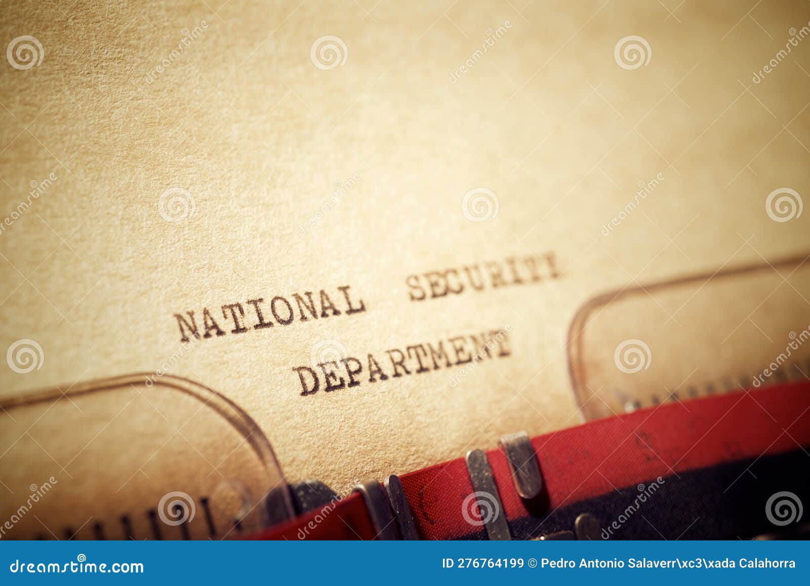 National Security Department Text Stock Image - Image of text, concept ...