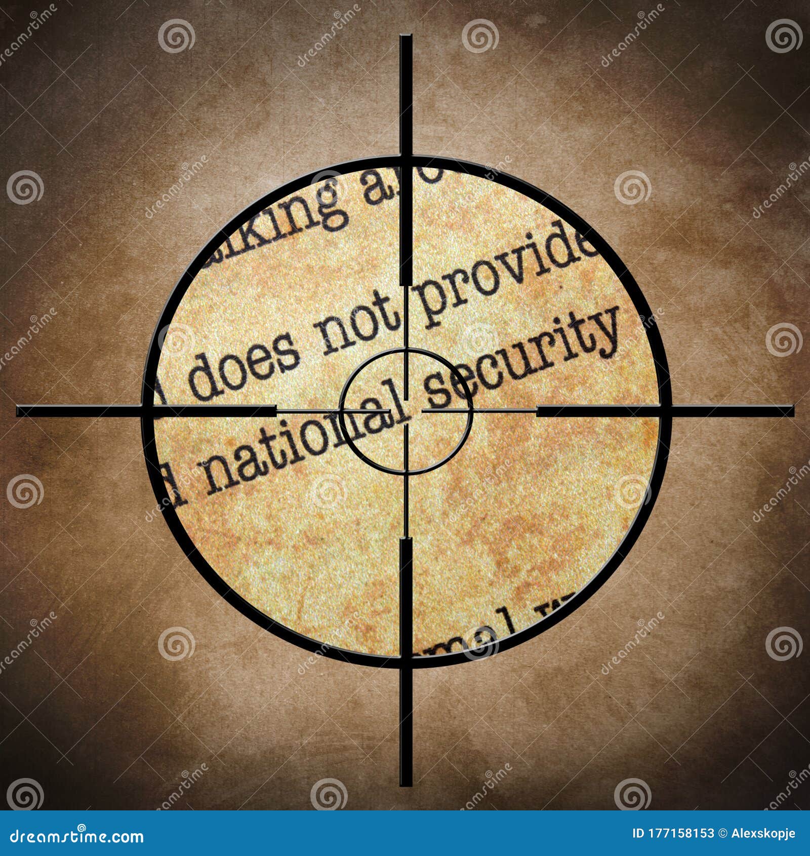 National security target stock image. Image of exploration - 177158153