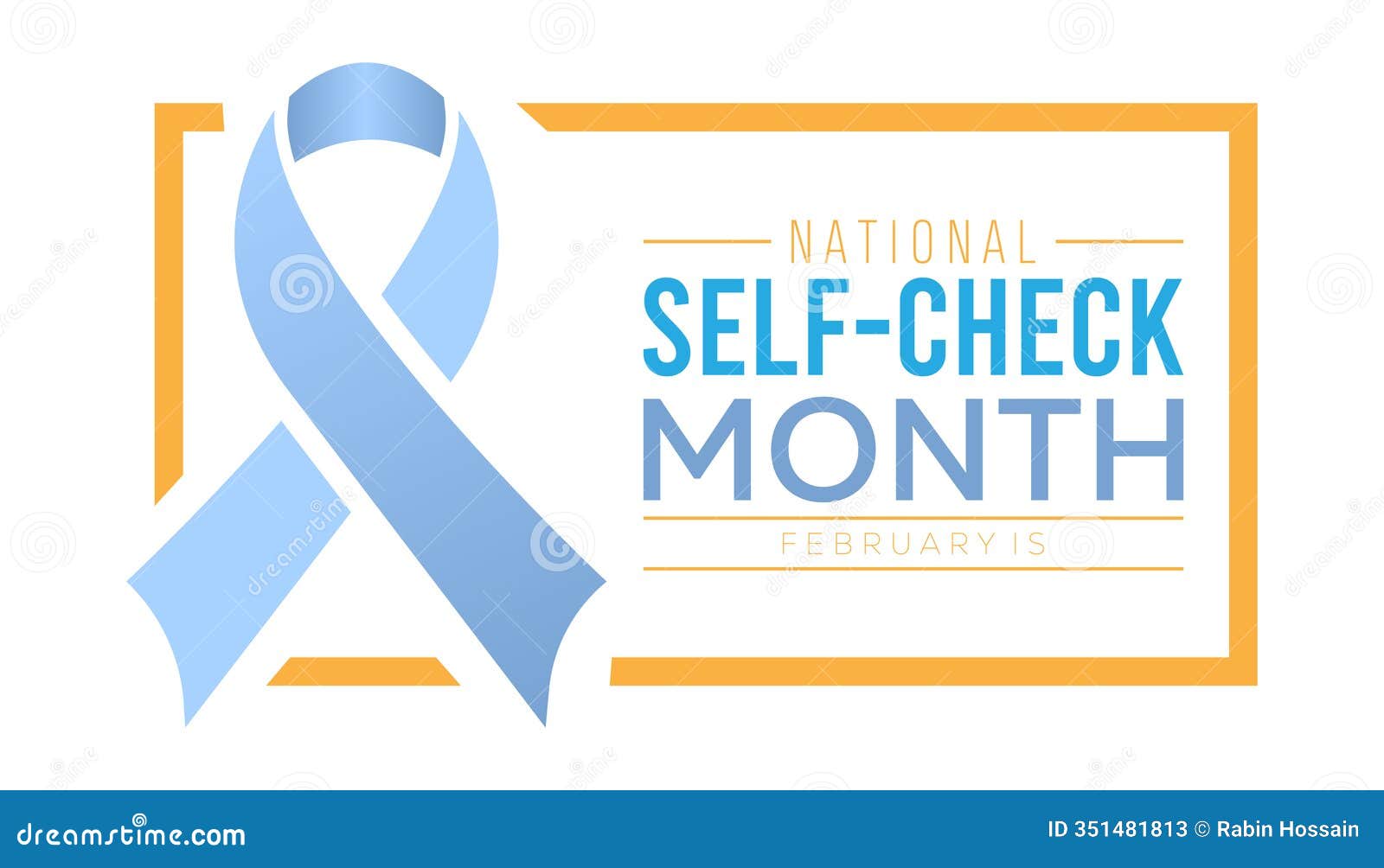 National Self Check Month Creative Concept Design. Stock Vector ...