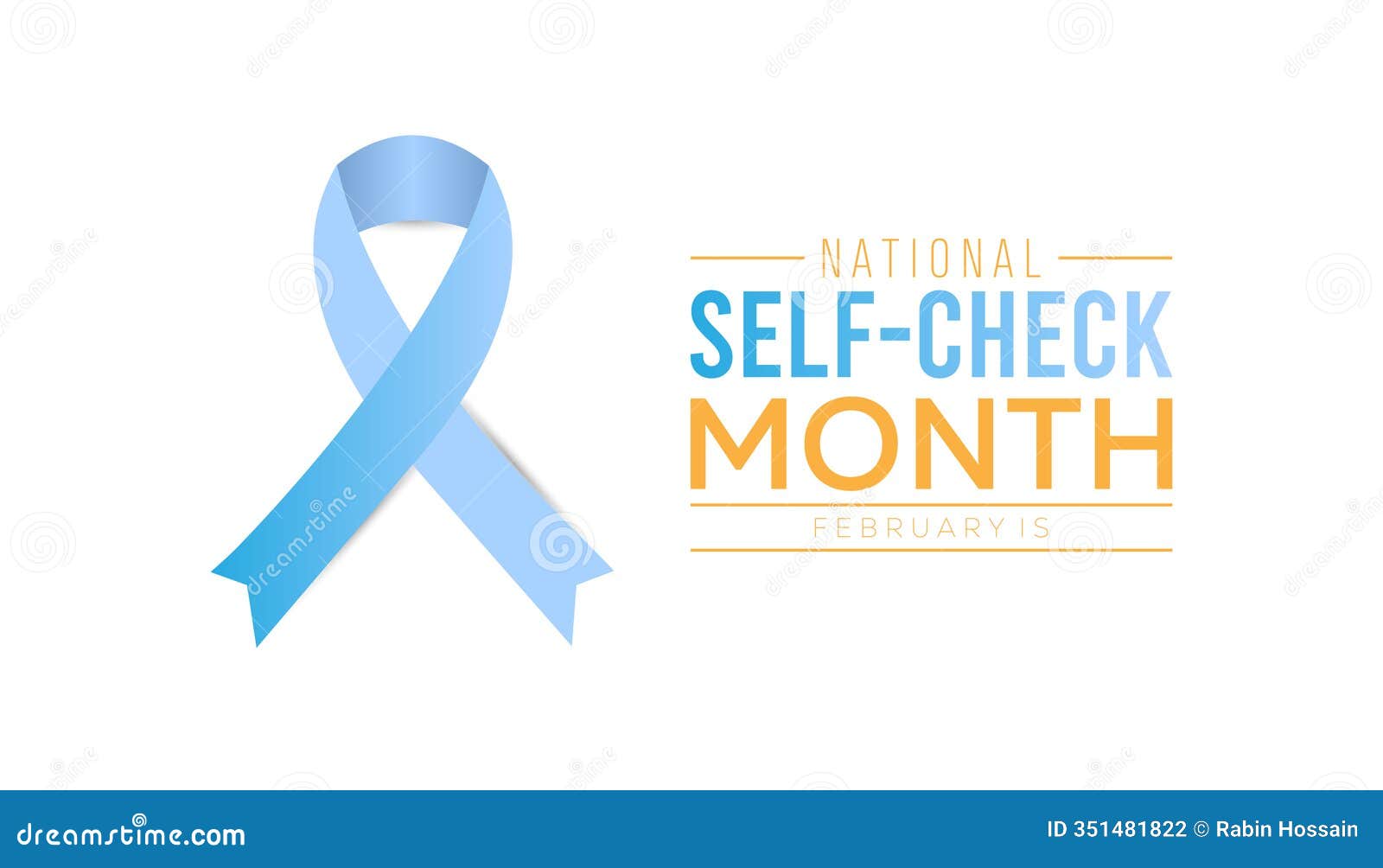 National Self Check Month Creative Concept Design. Stock Vector ...