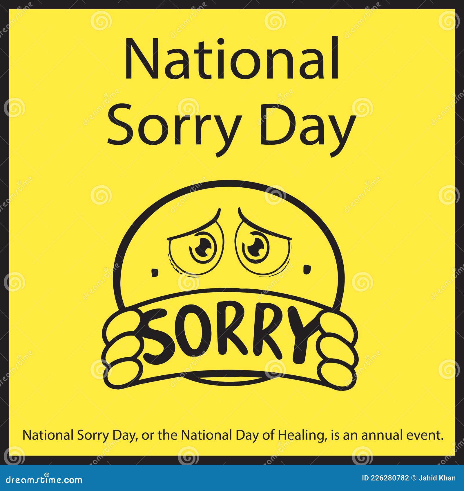 National Sorry Day. National Day of Healing Stock Vector - Illustration ...