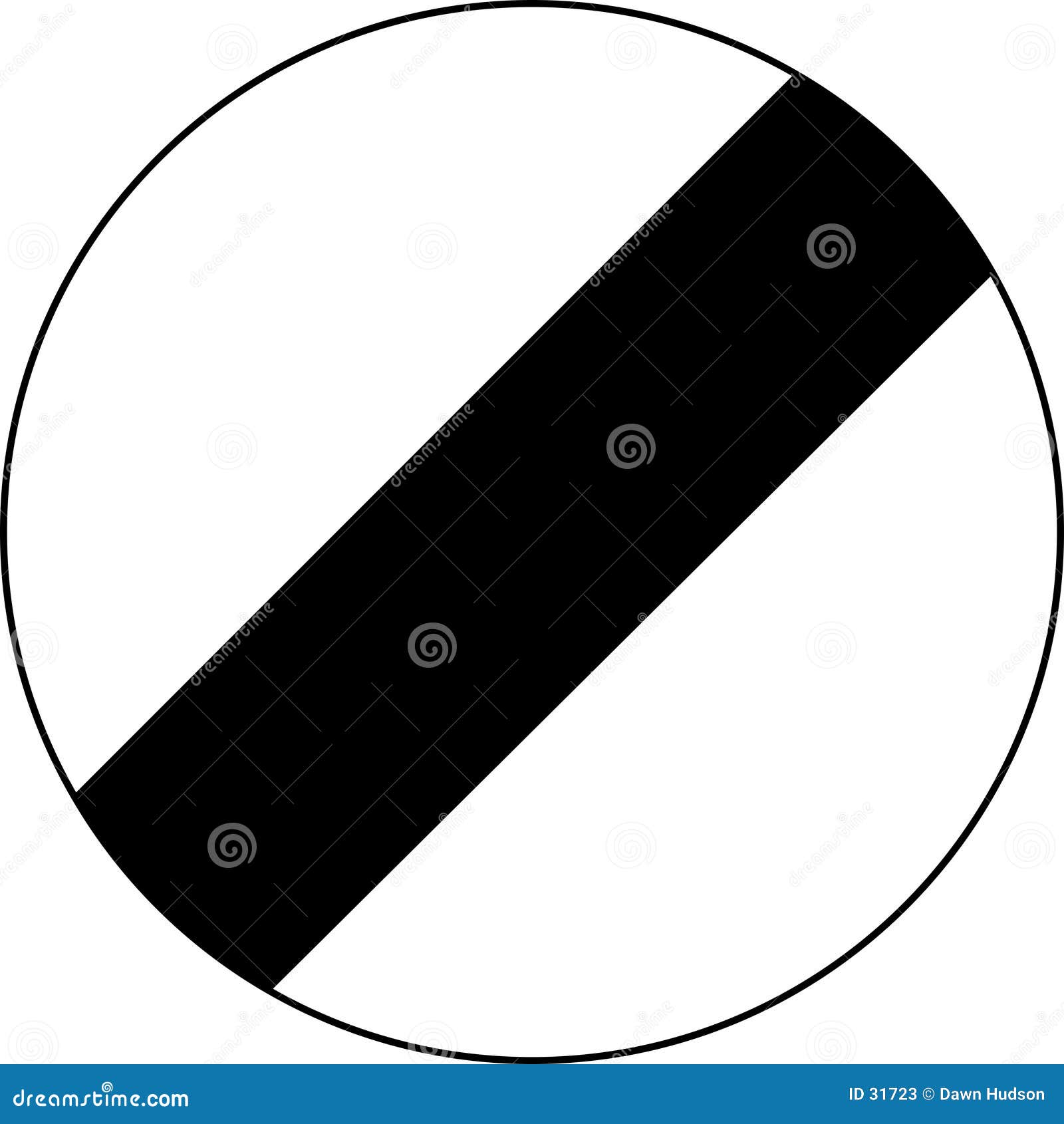 National Speed Limit Applies Stock Vector - Illustration of miles ...